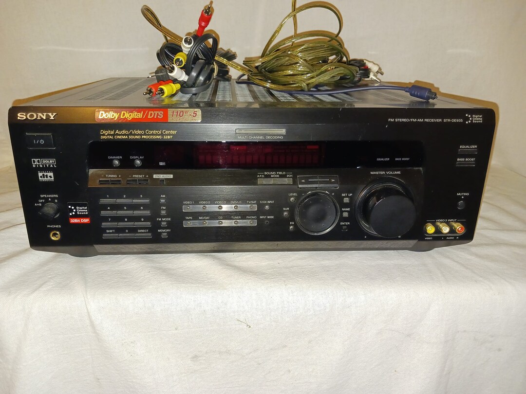 Sony Dolby Digital DTS Am Fm Stereo Receiver Model STR D935 - Etsy