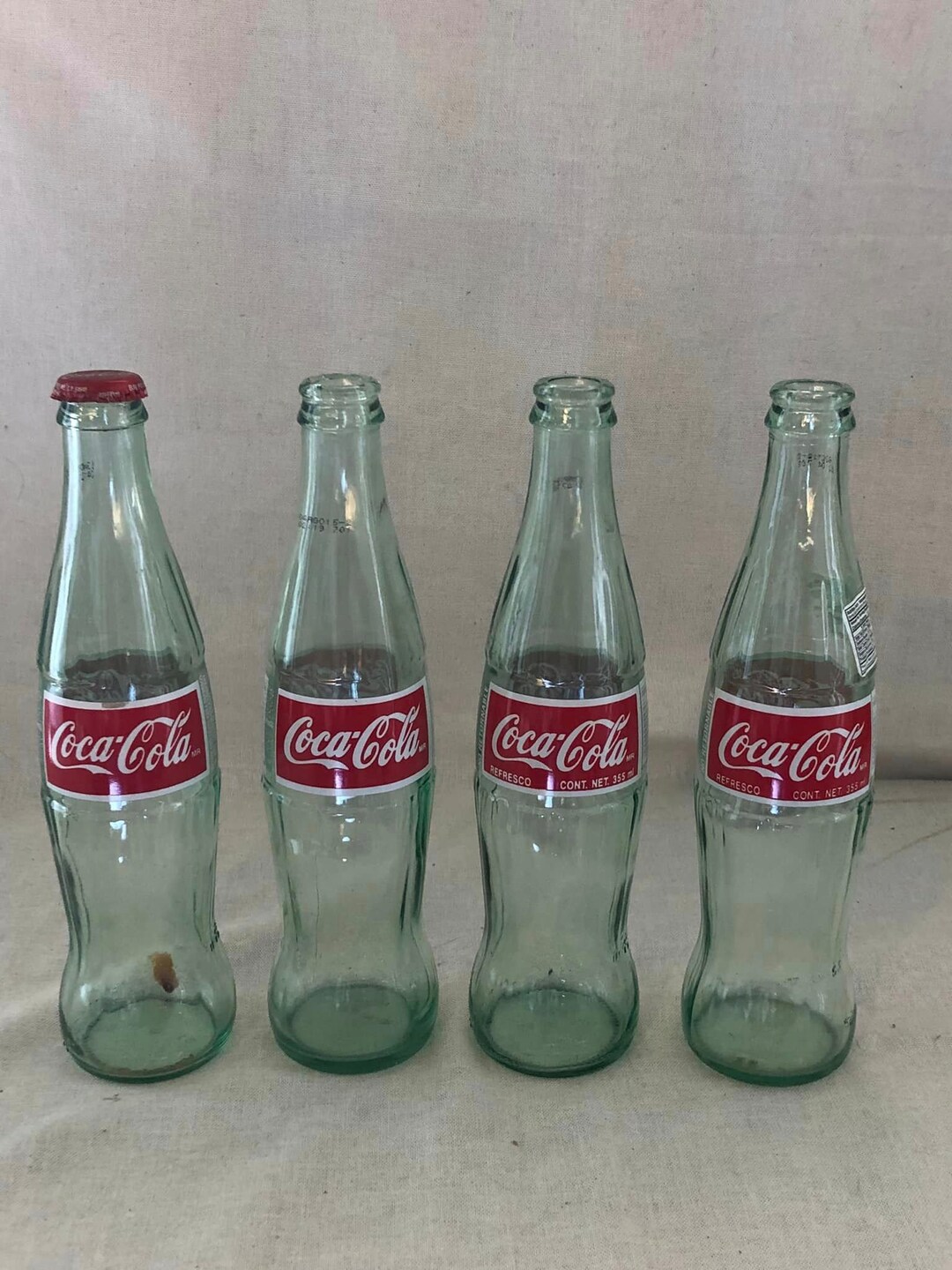 Lot of 4 2002 335ml Green Opened Coca Cola Bottle Made in Mexico - Etsy