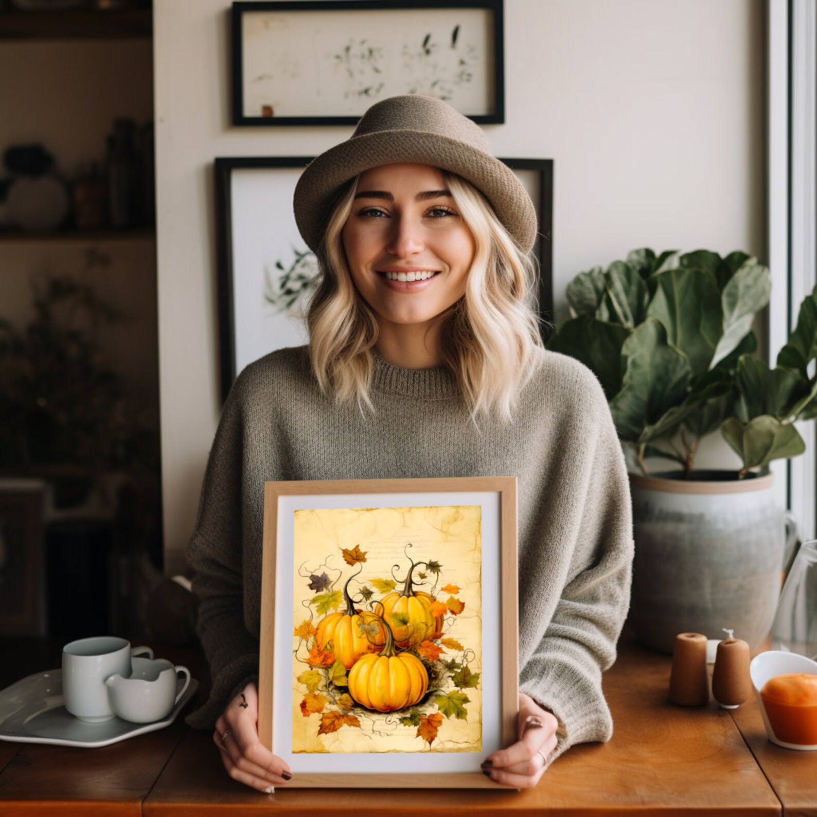 Autumn Wall Decor | Pumpkins Wall Art | Digital Download - Etsy