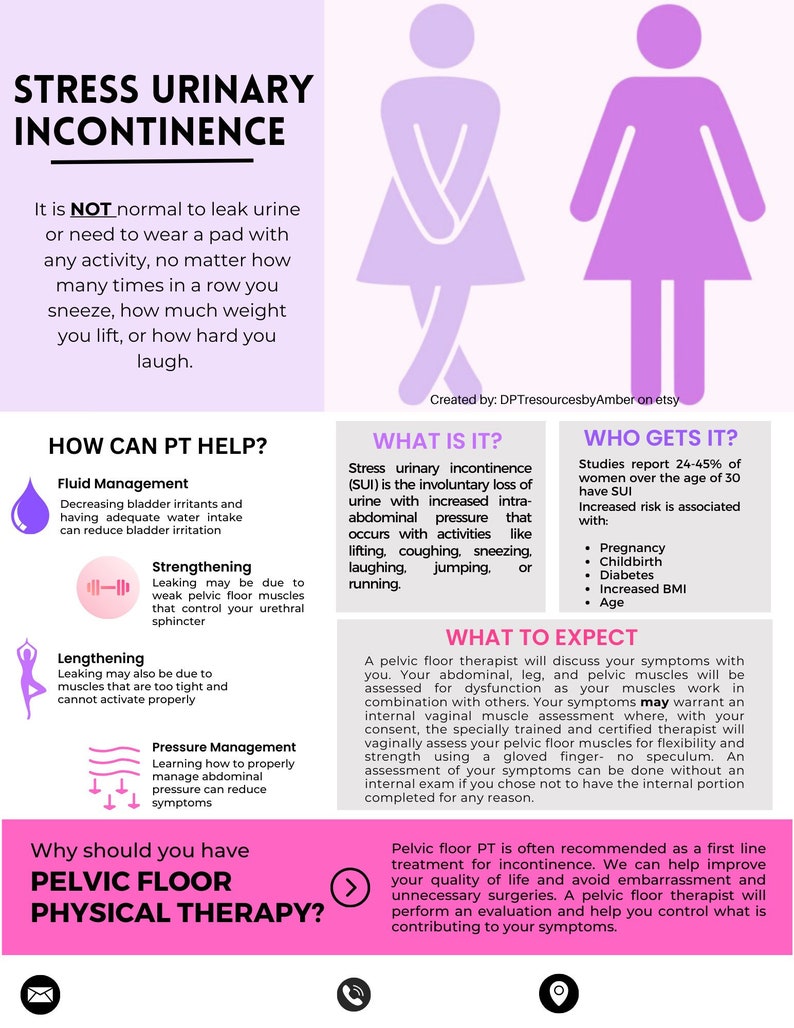 Pelvic Floor Resource- Stress Incontinence - Etsy