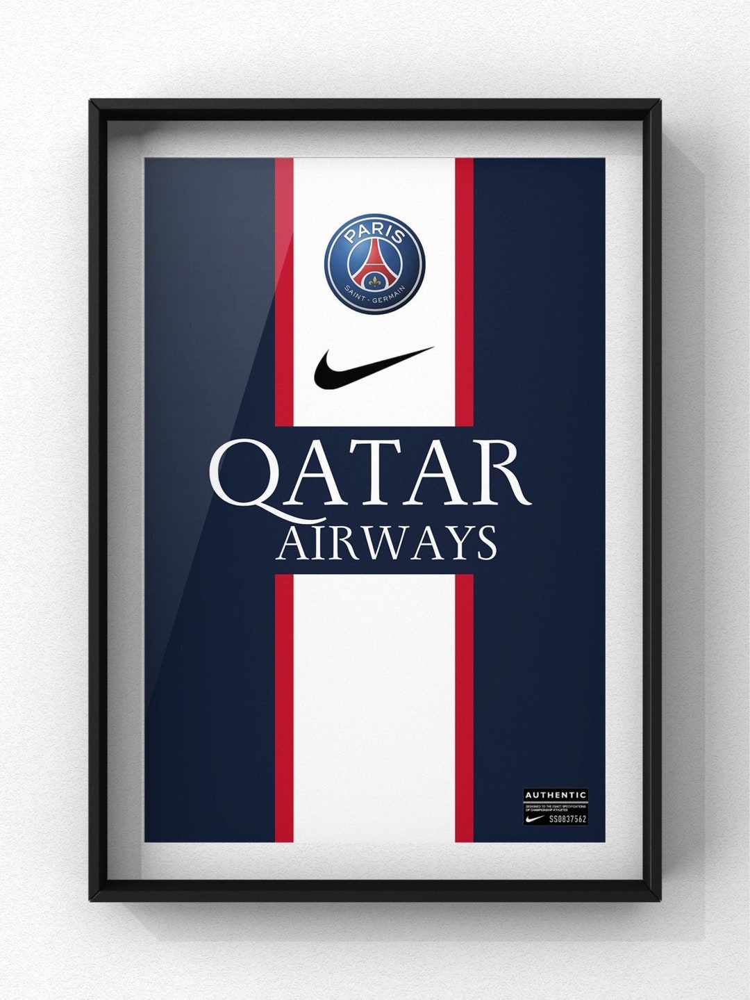 PSG Jersey Kit Customable Numeric Design Premier League - Etsy