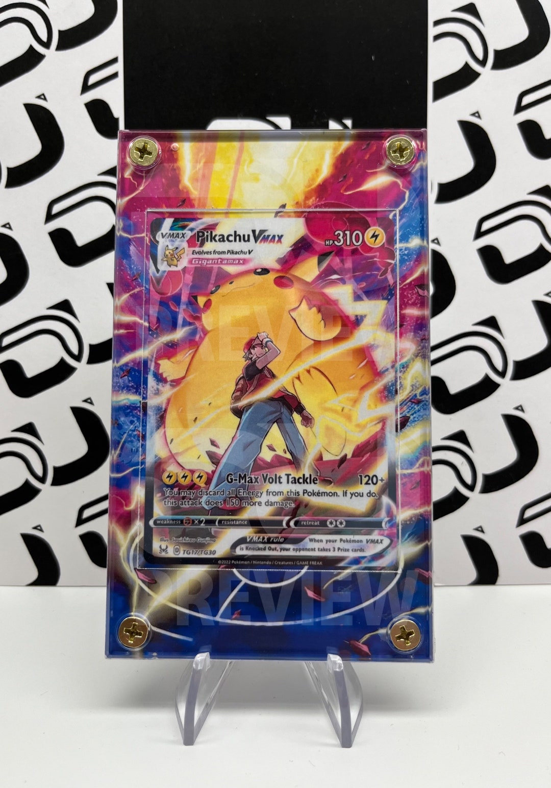 Pikachu VMAX Trainer Gallery Extended Art Frame Display Case - Etsy