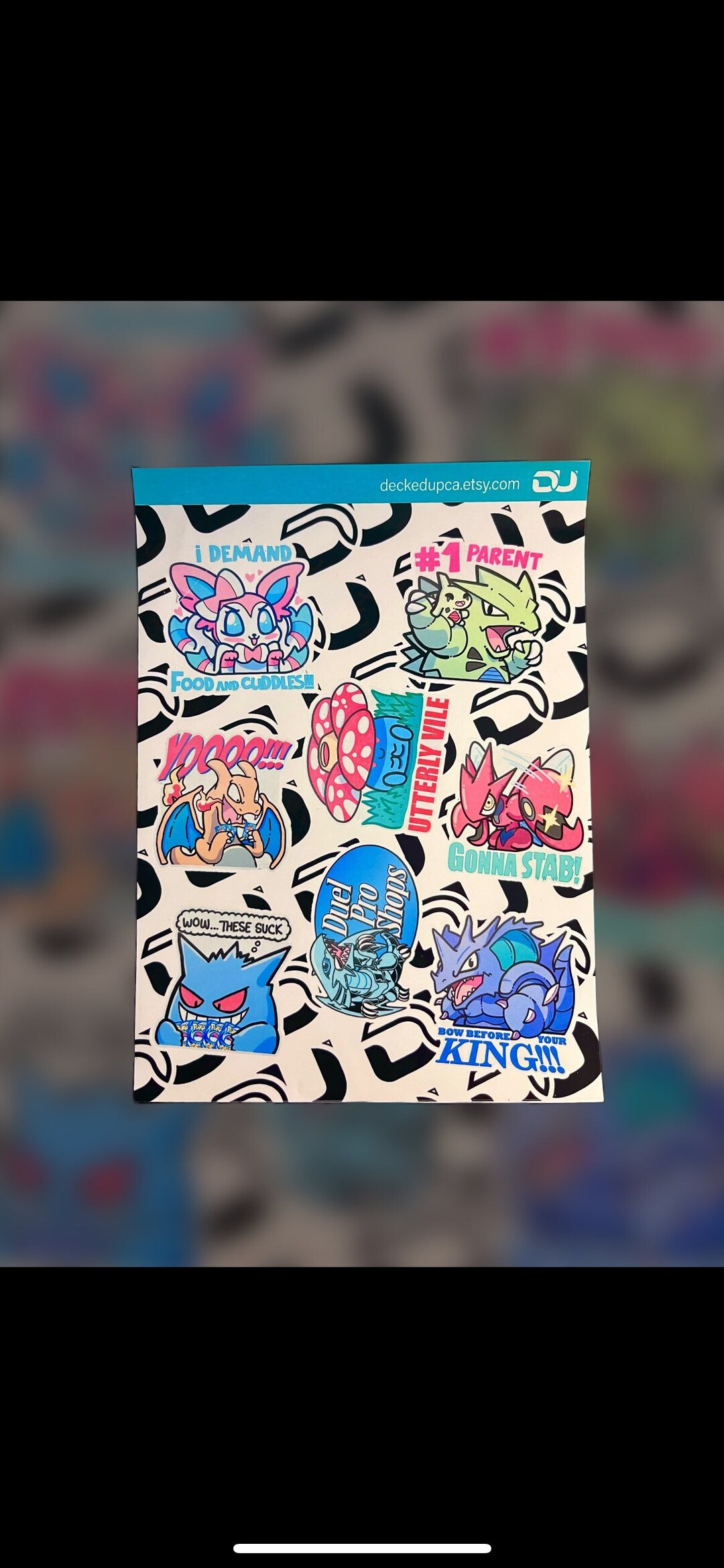 Pokémon Funny Expression Anime Art Sticker Sheet - Etsy