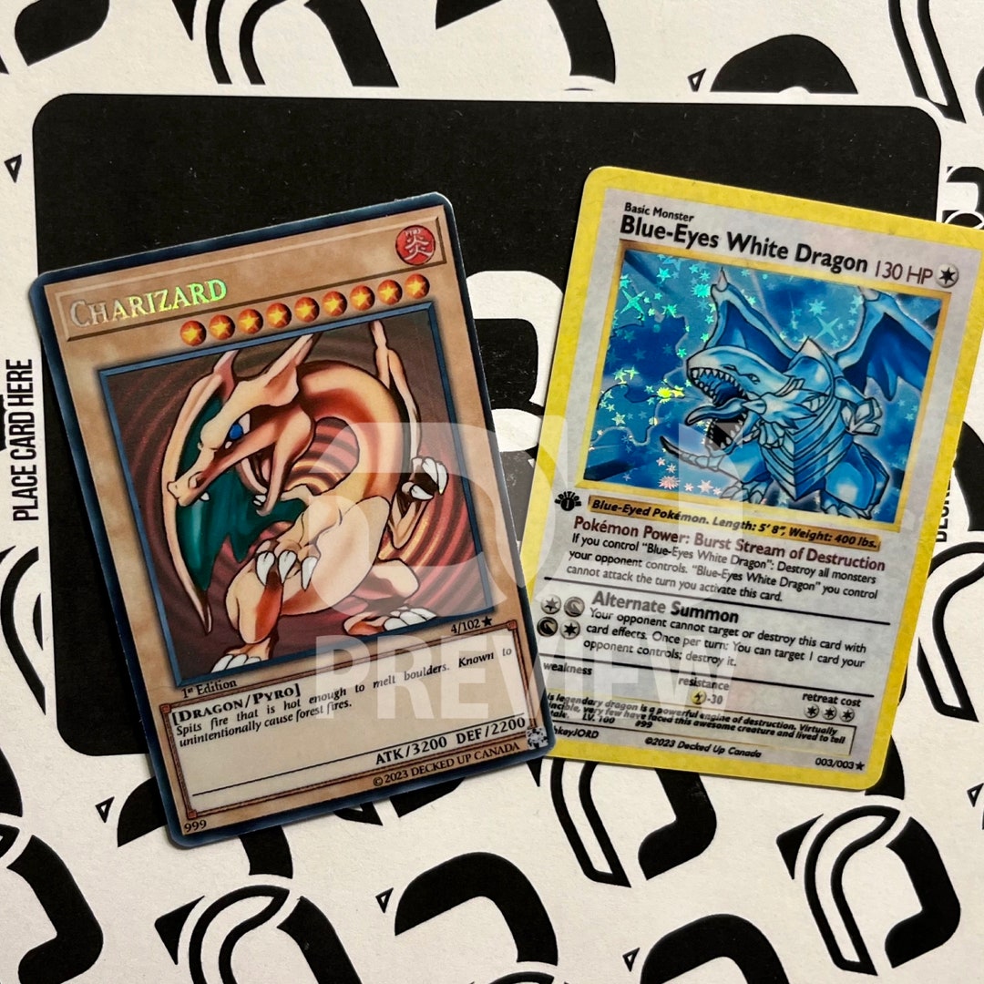 Charizard & Blue-eyes Crossover Set - Etsy Australia