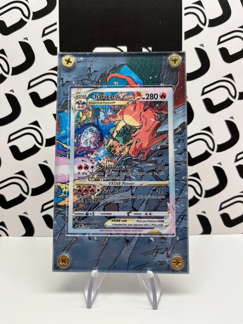 Charizard UPC Promos Extended Art Frame Display Case - Etsy