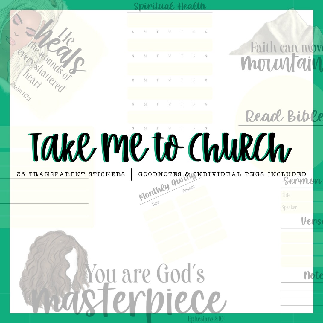 Worship Stickers- 35 | Goodnotes | Xodo | Noteability | Zoomnotes - Etsy