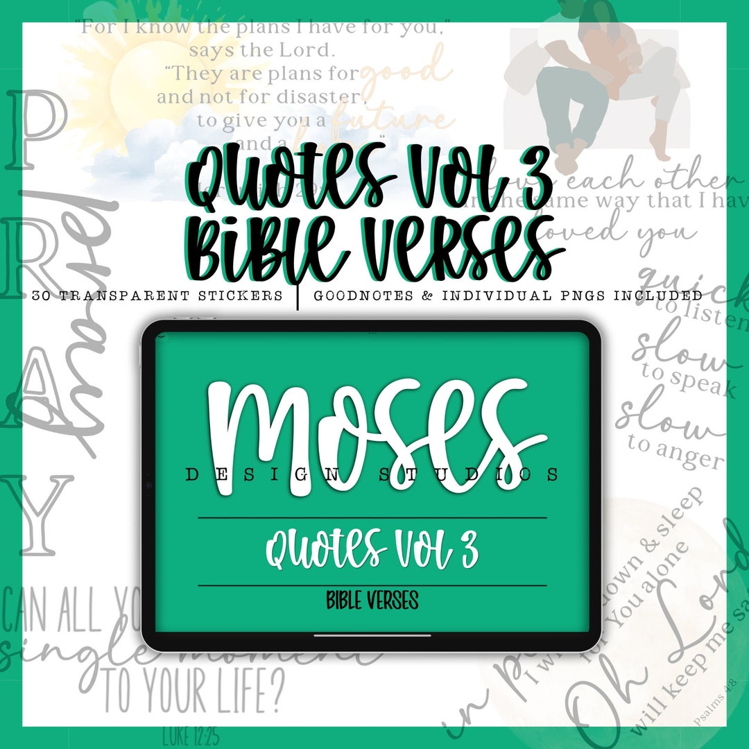 Quotes Vol 3 | Bible Quotes | 30 Digital Stickers | Goodnotes ...