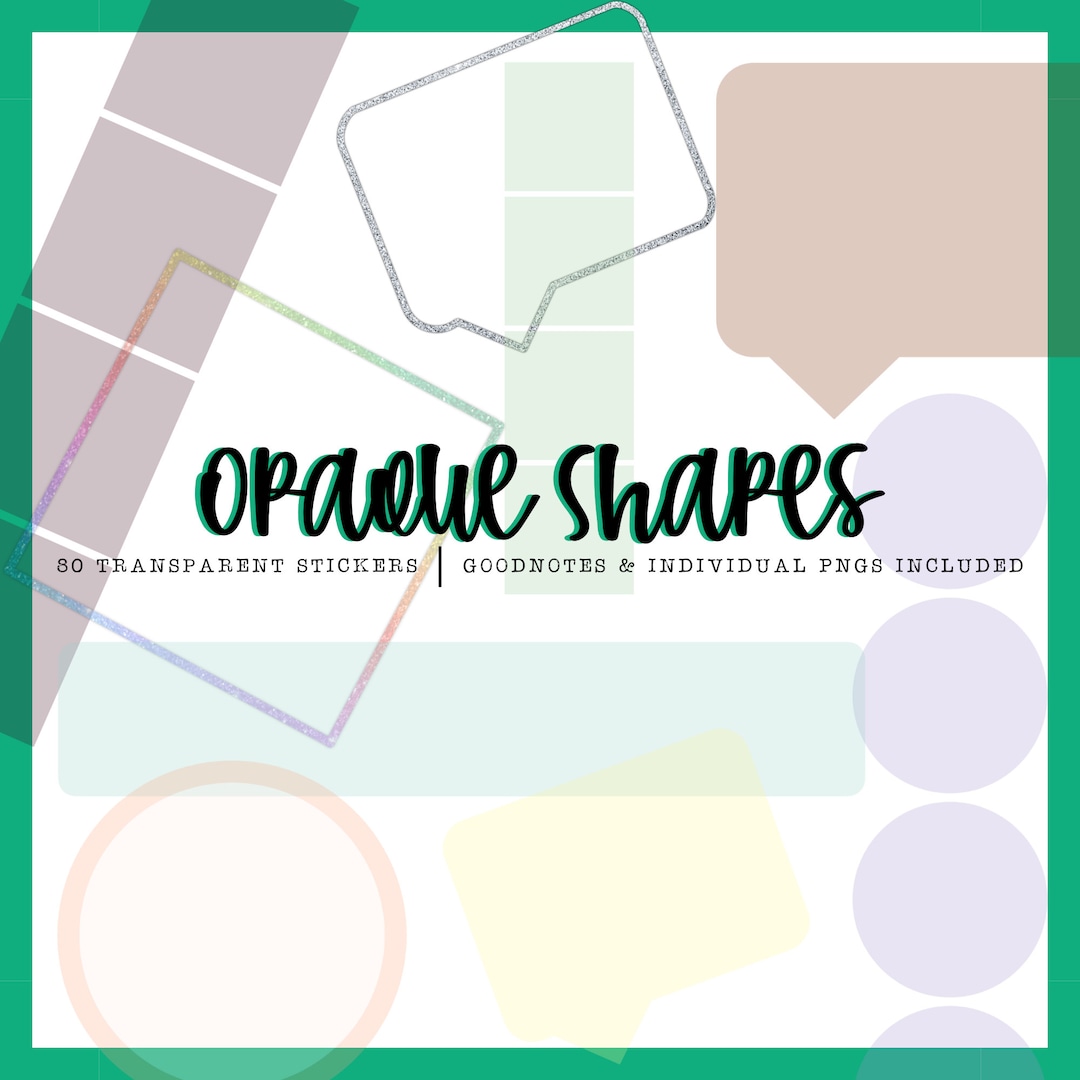 Opaque Stickers- 80 | Goodnotes | Xodo | Zoomnotes | Notability - Etsy