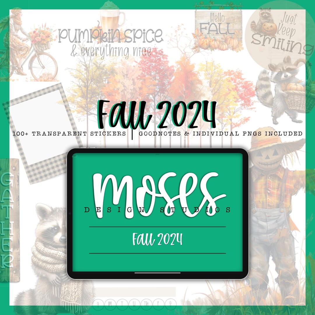 Fall 2024 | 100+ Digital Stickers | Goodnotes | Notability | Zoomnotes ...