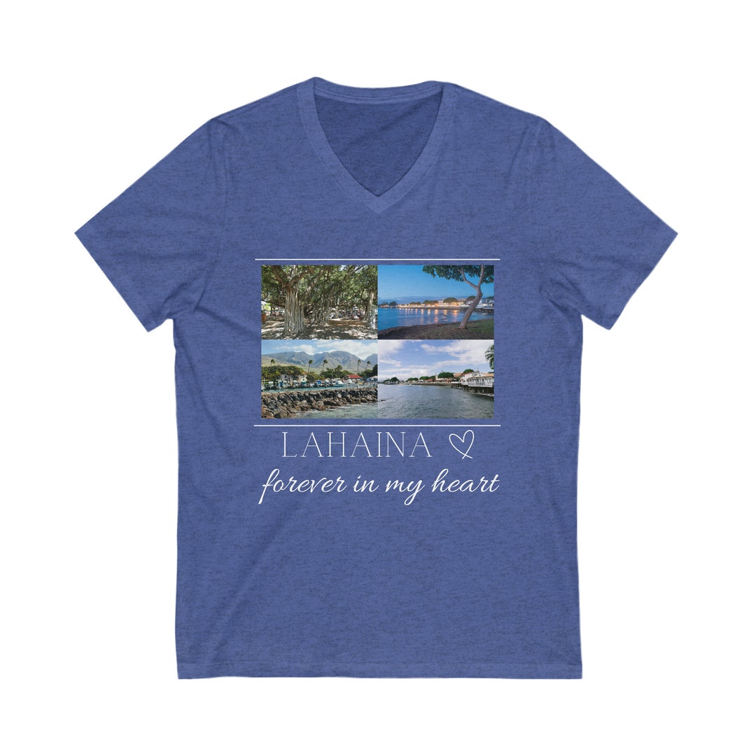 Lahaina Maui Shirt V Neck, Banyan Tree, Front Street, Forever in My ...