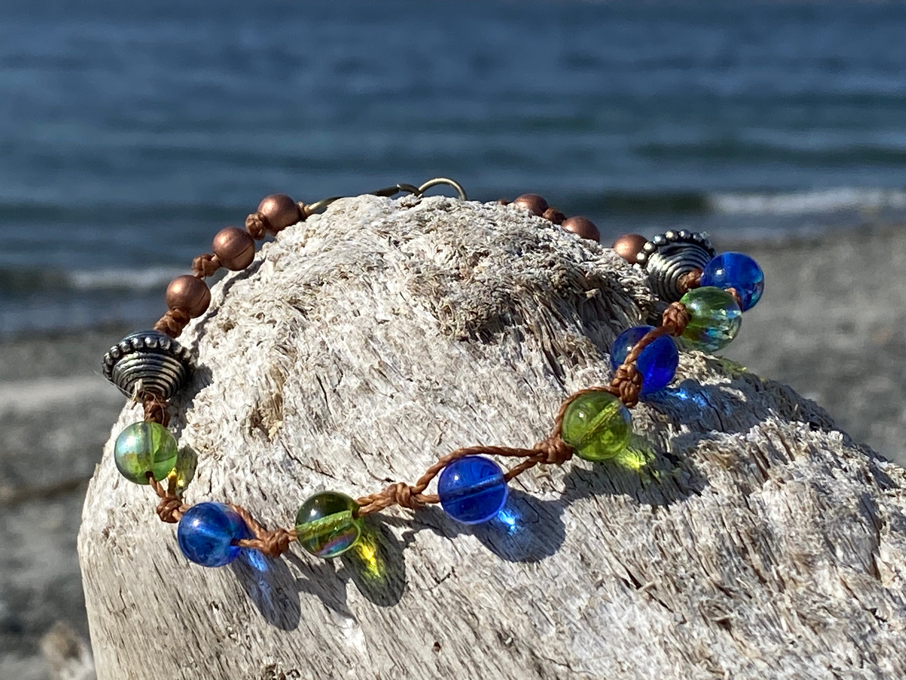 Ocean Eyes Beach Bracelet Boho Beach Jewelry Boho Bracelet - Etsy