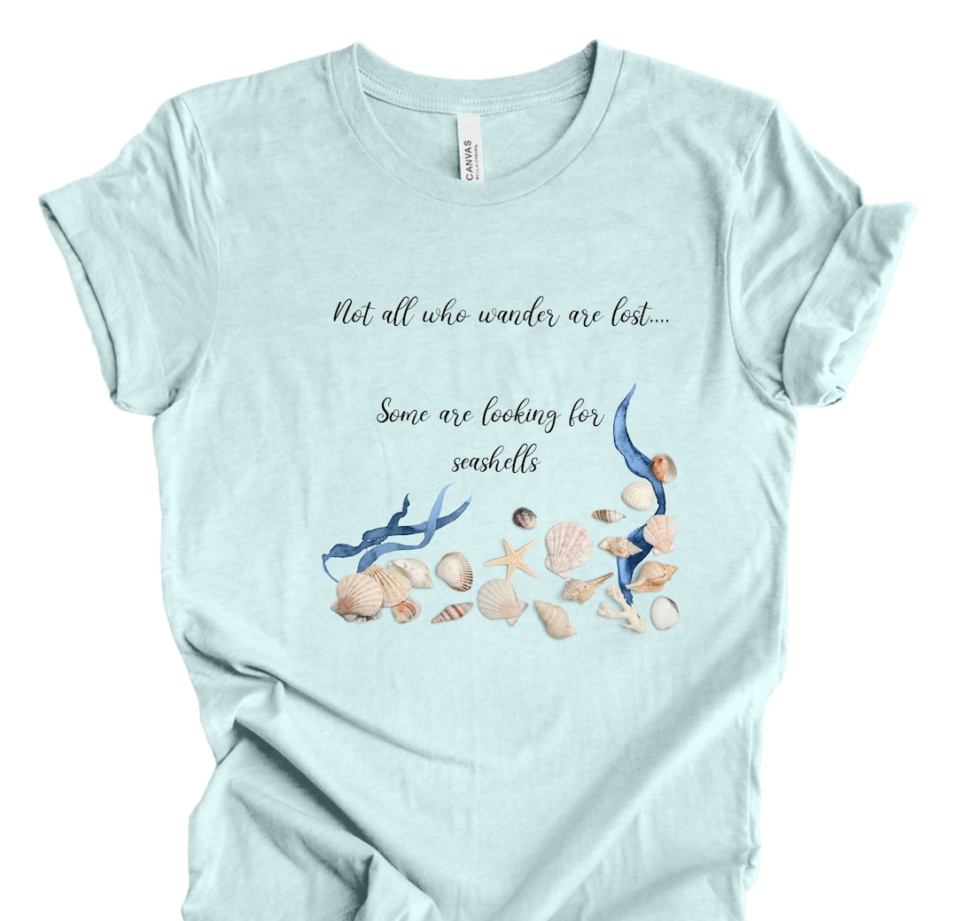 Seashell Hunting T Shirt, Sea Shell Tshirt, Womens Seashell Shirt ...