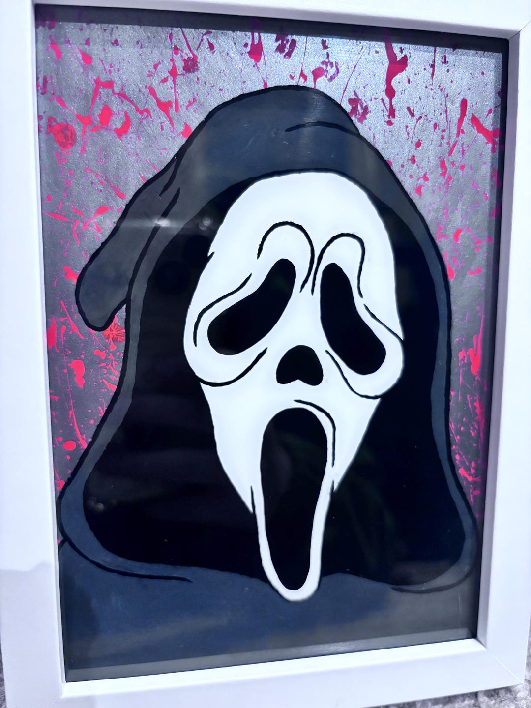 Ghostface Acrylic Painting - Etsy