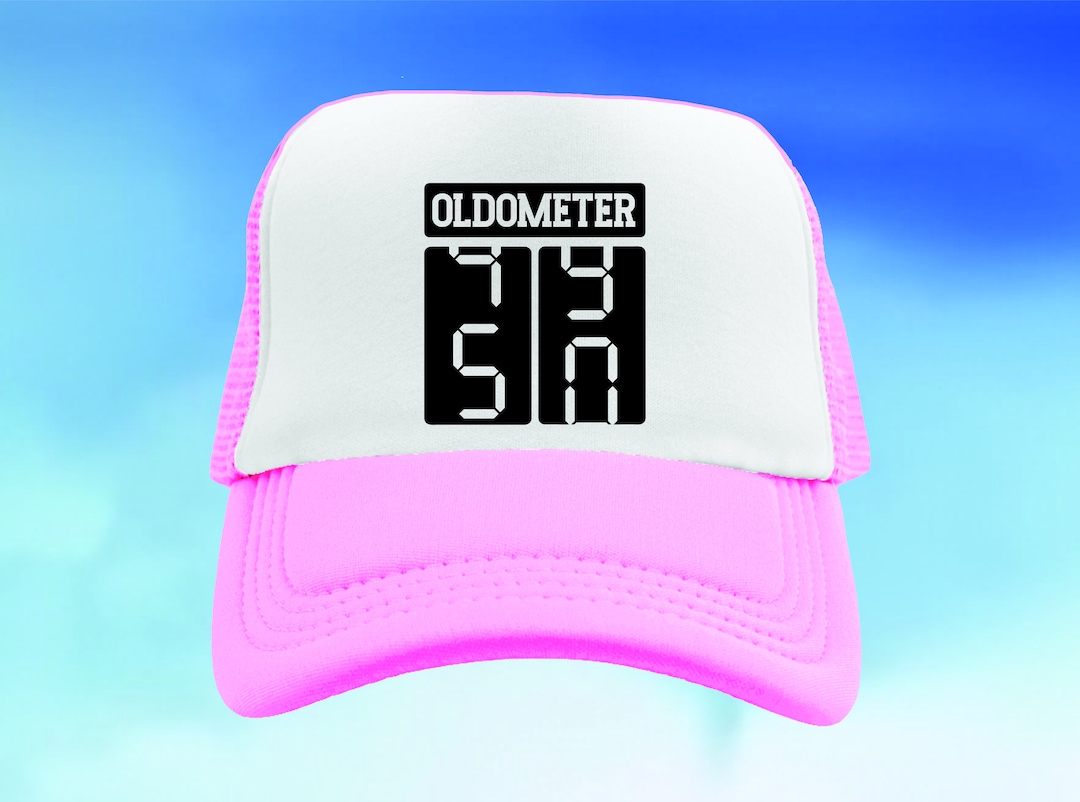 Fifty Celebration Big 50 Oldometer 50th Birthday Birthday Gift Trucker ...