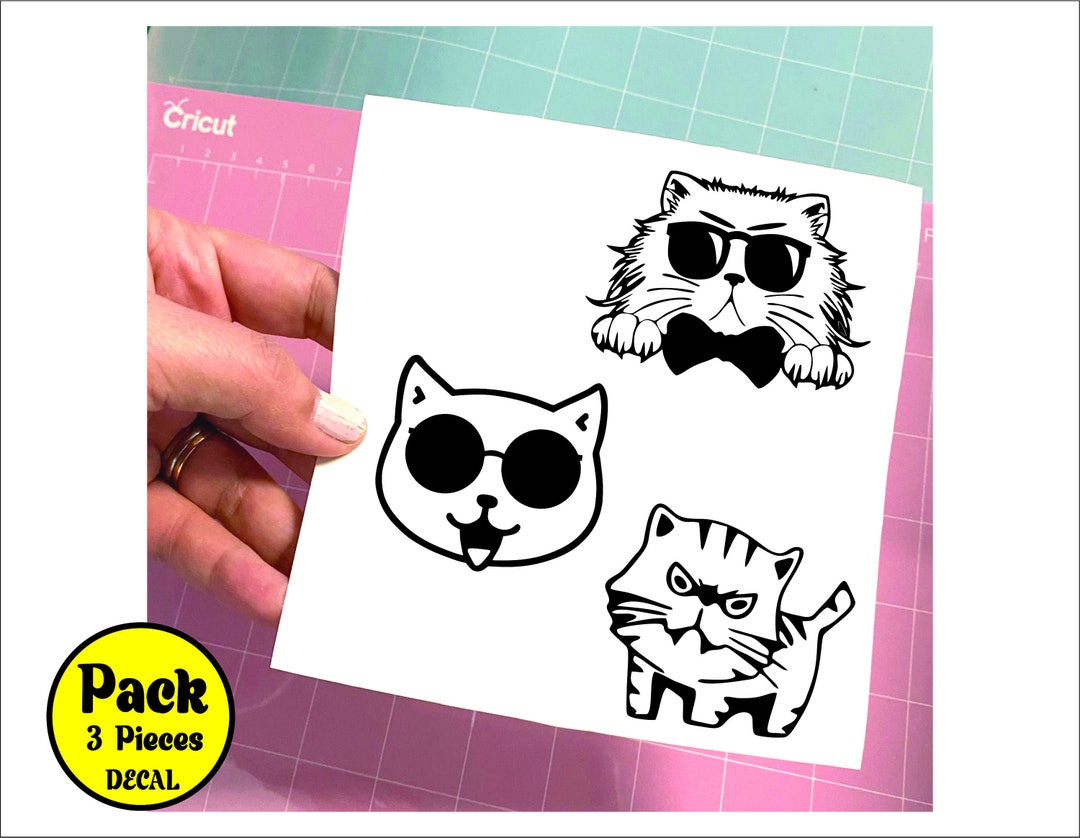 Cute Cat Sticker, Pusheen Sticker, Cat Decals, Kitty Sticker, Pet ...