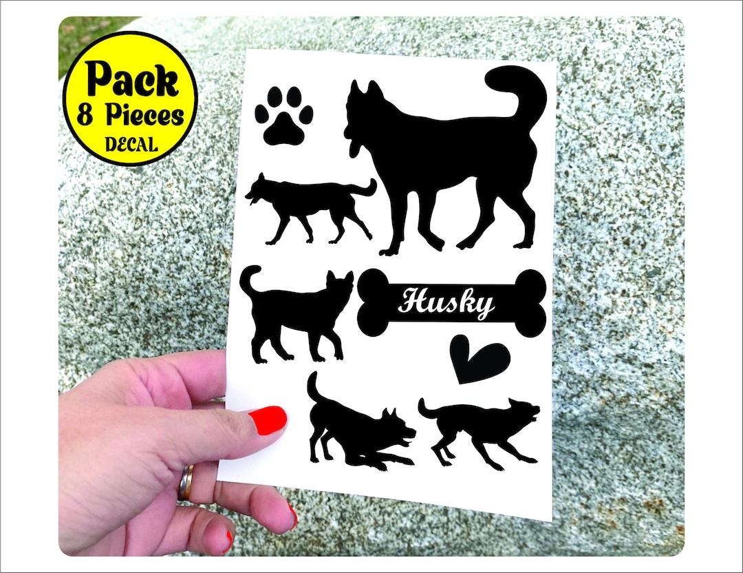 Husky, Decal, Pet Lover, Dog Lovers, Husky Sticker, Siberian Husky ...