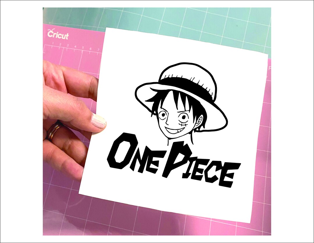 One Piece Luffy Vinyl Decal Black Decal Color - Etsy