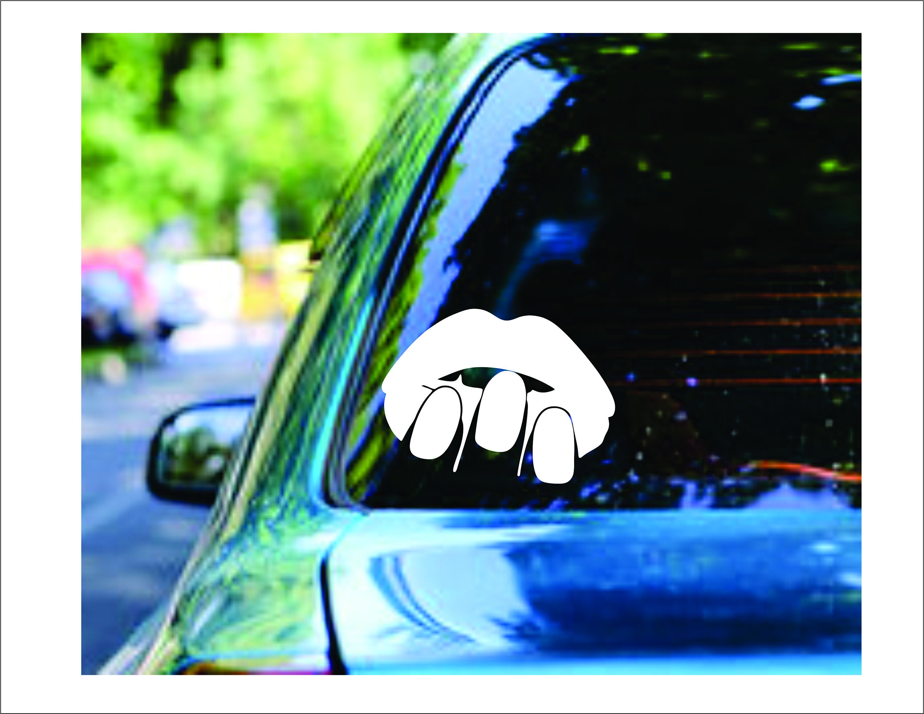 Lip Car Decal, Red Lips Sticker, Kiss Decal, Kiss Sticker, Red Lips ...