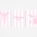 Pink Michigan State Digital Prints - Stripes and Pennant - SET OF 3 - Etsy