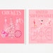 Texas Tech University - PINK Preppy Digital Prints - SET OF 6 - Etsy