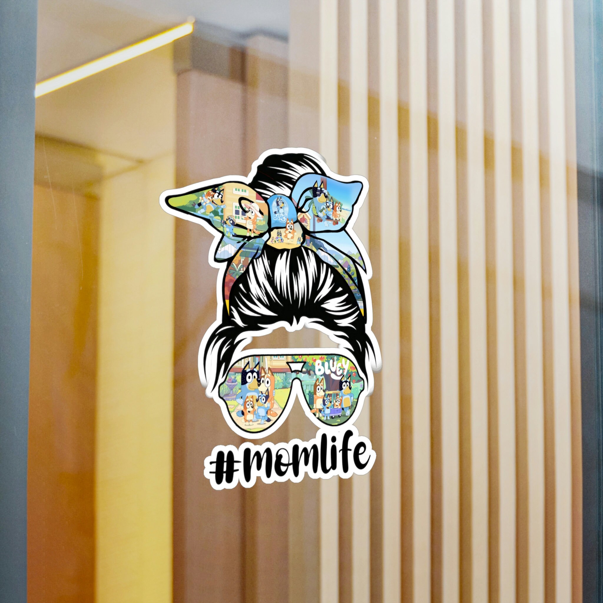 Bluey Mom Life Kiss-cut Vinyl Decals - Etsy