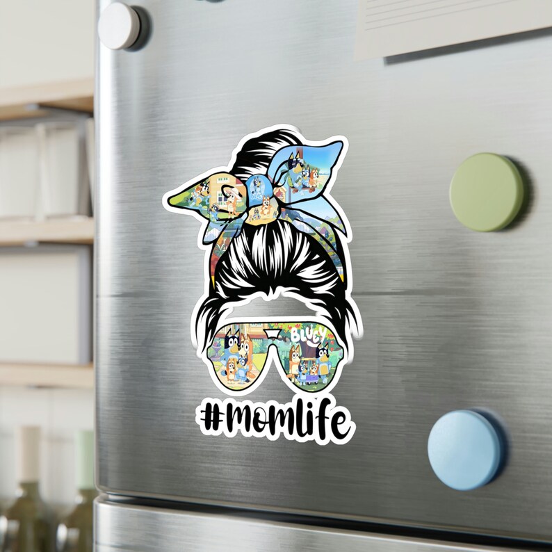 Bluey Mom Life Kiss-cut Vinyl Decals - Etsy