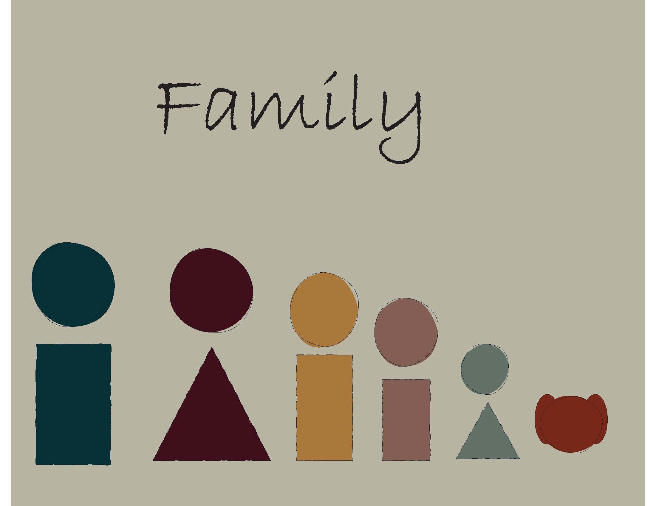 Custom Abstract Digital Family Portraits - Etsy