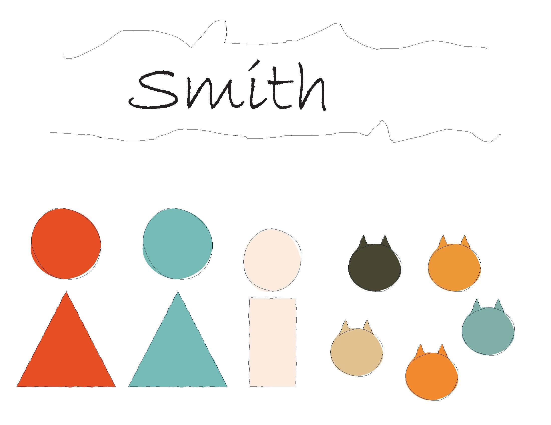 Custom Abstract Digital Family Portraits - Etsy