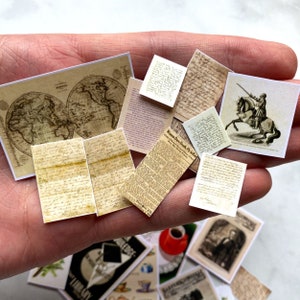 Miniature Letters Envelopes Posters Dollhouse Decor 1:12 Scale ...