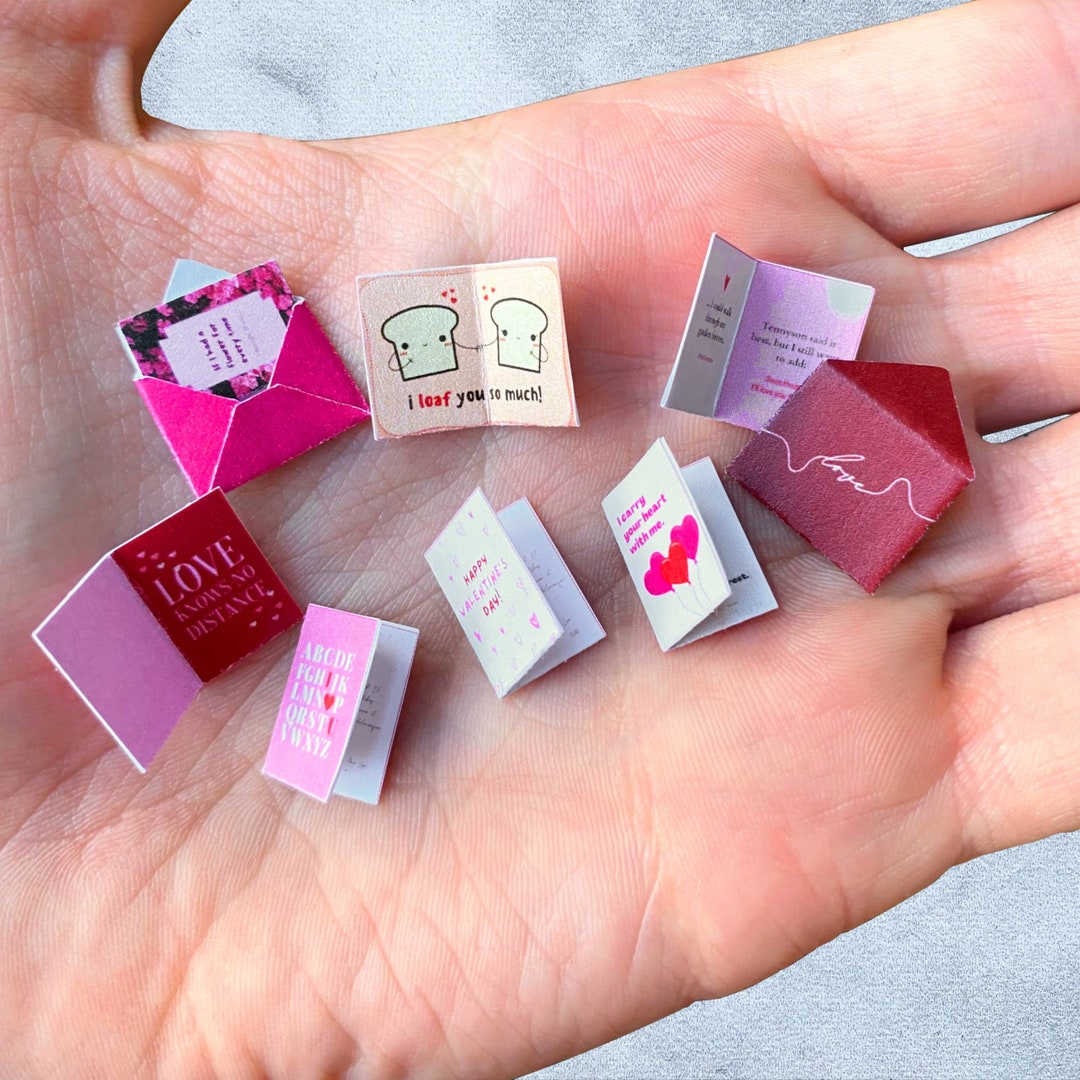 Miniature Valentine's Day Cards Miniature Valentines Love Letters ...