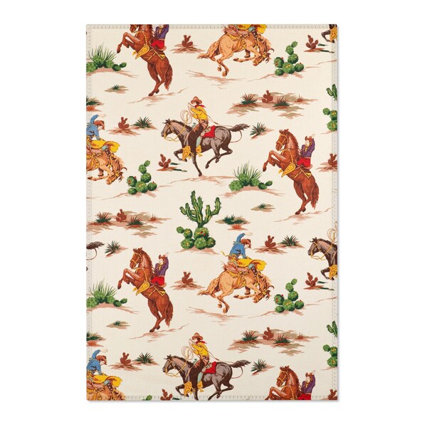 Western Area Rug - Etsy