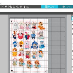 STICKERS ternurines silhouette studio cameo ready print and cut - Etsy ...