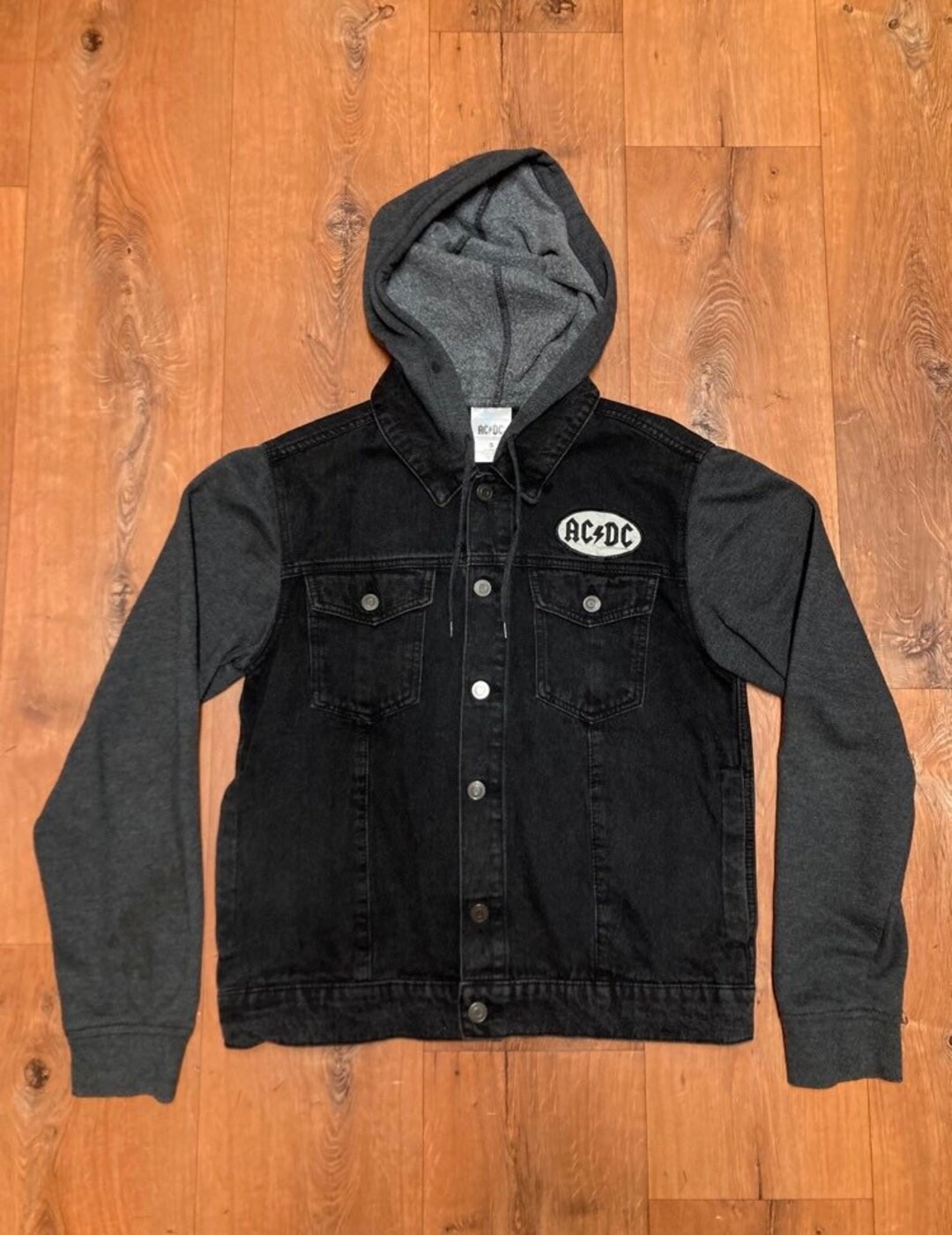 ACDC Back in Black 1980 Tour Small Jean Distressed Denim - Etsy