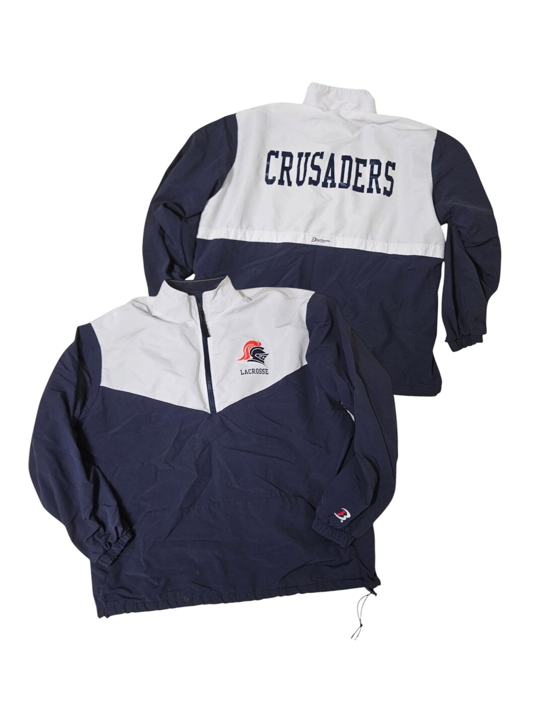 Vintage Boathouse Crusaders Lacrosse Pullover 1/2 Zip Jacket Mens Large ...