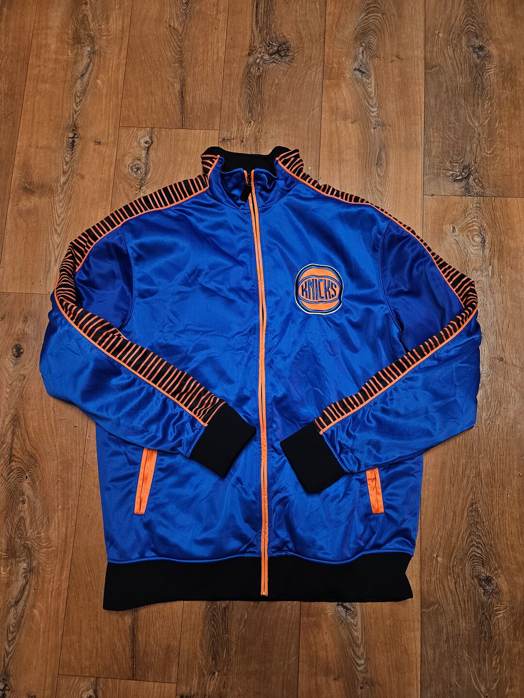 New York Knicks Warm up NBA Jacket Vintage Mens XL Embroidered Full Zip ...