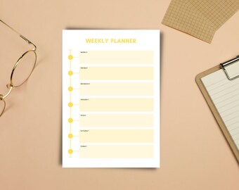 Digital Download Printable 2023 Calendar Minimalist Yellow - Etsy