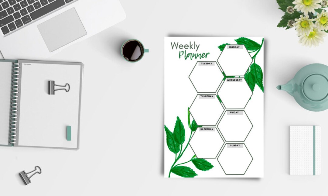 Digital Download Printable 2023 Leafy Nature Weekly Planner - Etsy