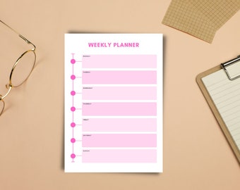 Pink Weekly Planner Bundle Printable Planner Digital Download 6 Designs ...