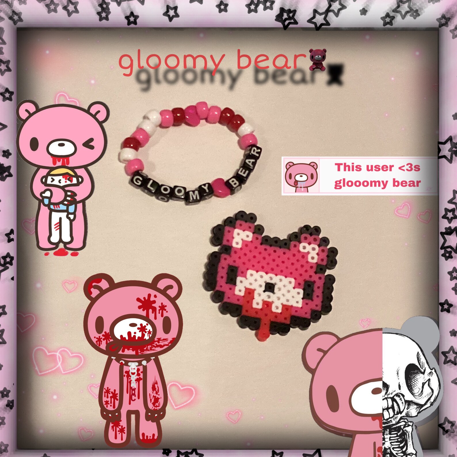 Gloomy Bear Single and Matching Perler! - Etsy