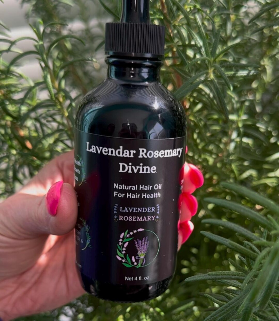 Lavender Rosemary Devine Hair Oil and Scalp Health - Etsy