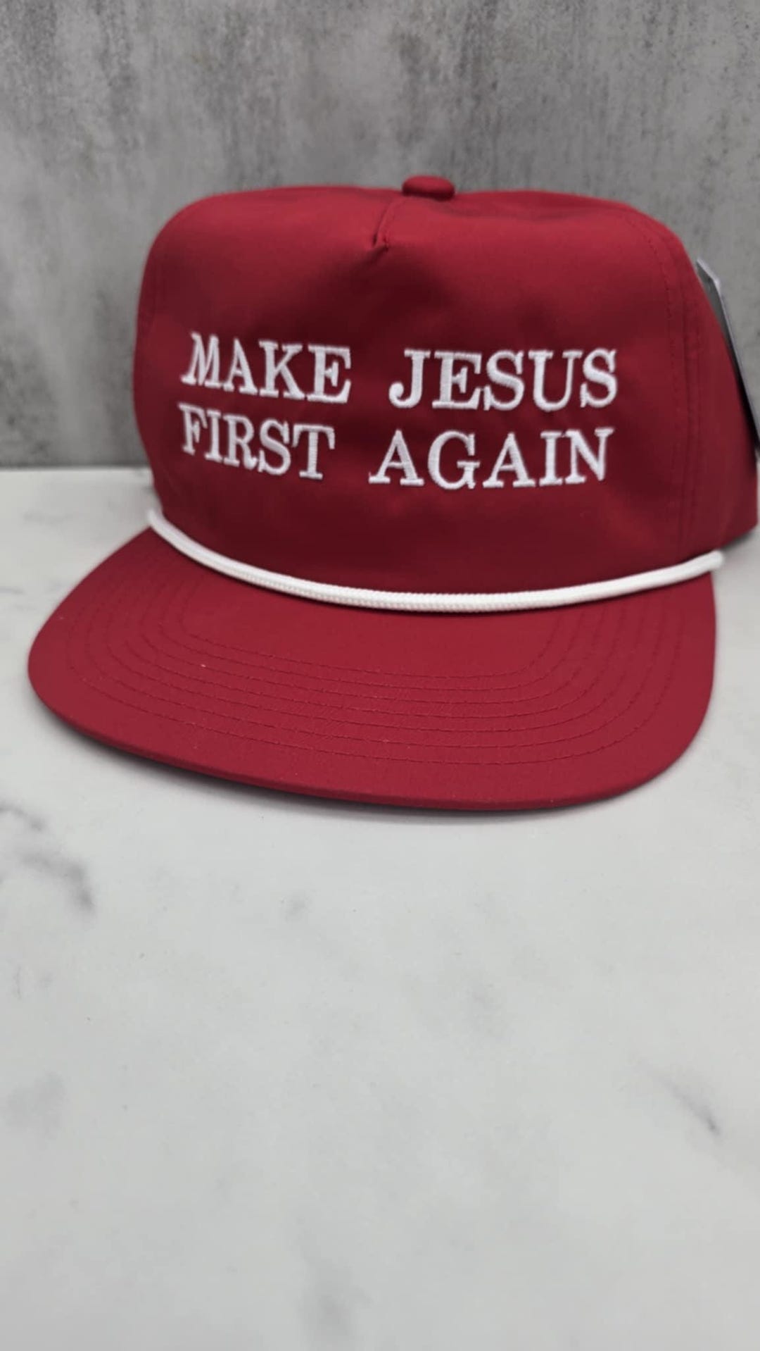 Embroidered Golf Cap: Make Jesus First Again, Christian Faith Wear - Etsy