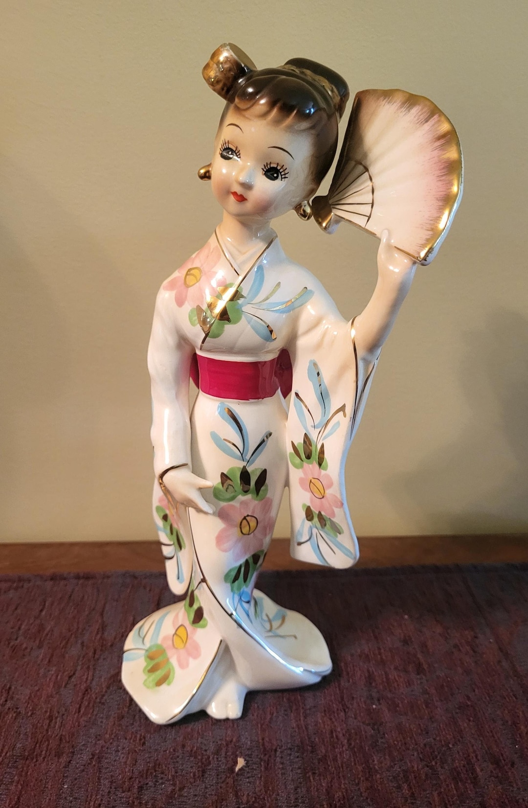 Porcelain Geisha Made in Japan Rare - Etsy