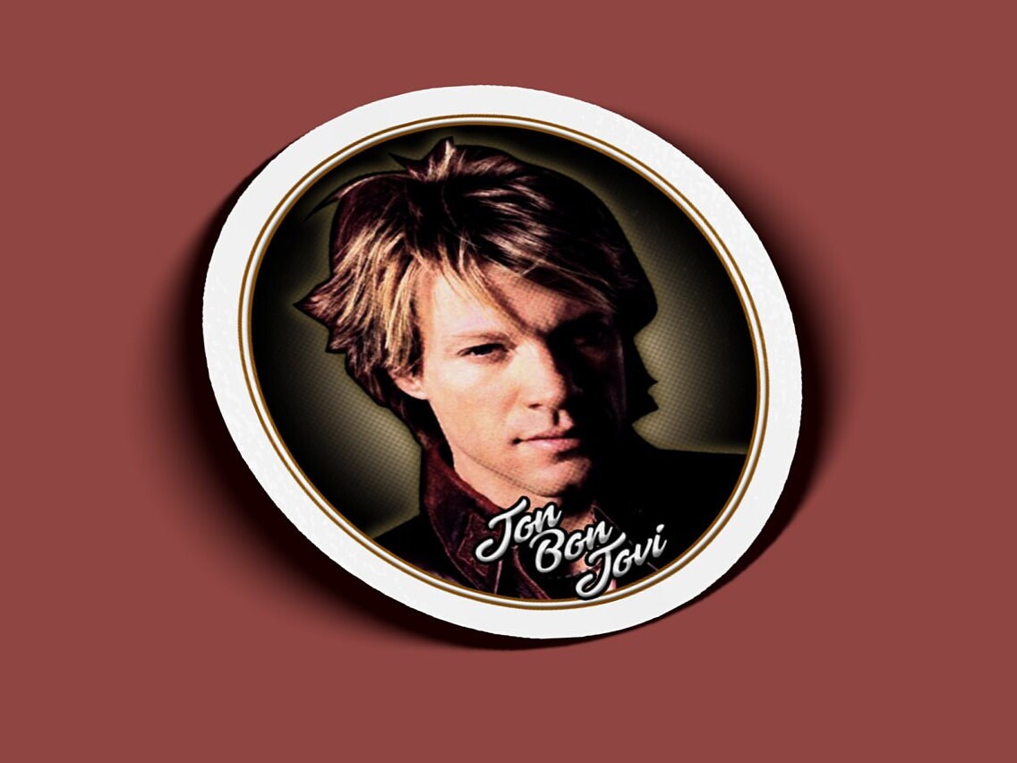 Jon Bon Jovi Sticker BOGO 2 for the Price of 1 - Etsy