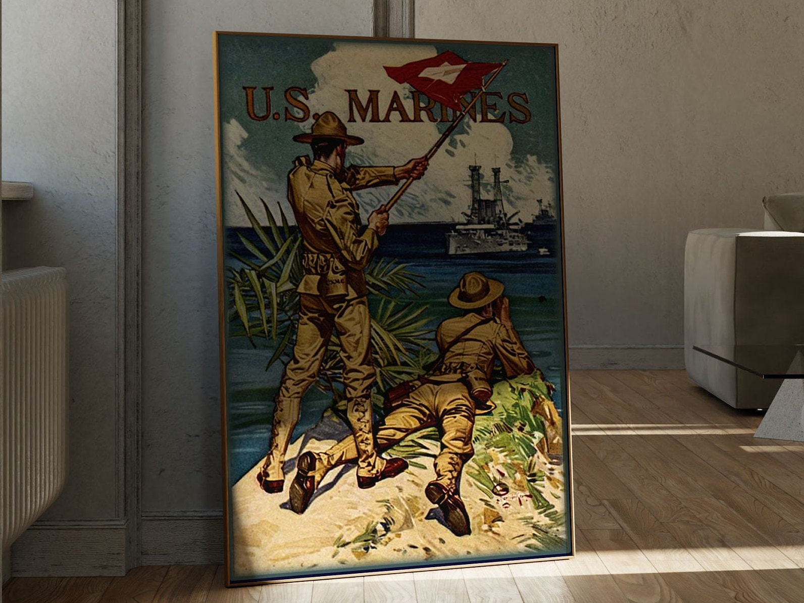 US Marines Poster Propaganda Poster WW2 Poster - Etsy