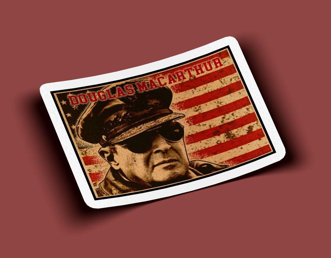 Douglas Macarthur Retro WW2 Sticker - BOGO - 2 for the Price of 1! - Etsy
