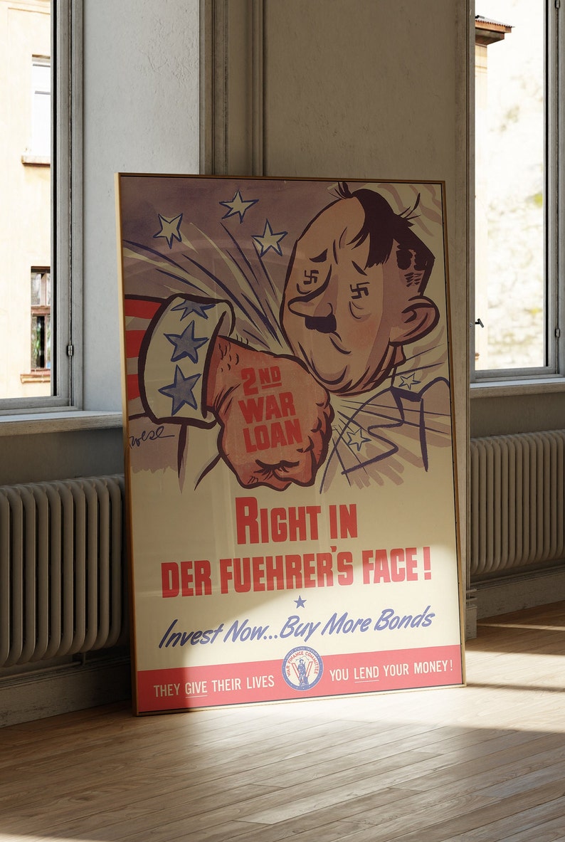 Right in Der Fuehrer's Face Poster Defense Bonds Stamps Poster ...