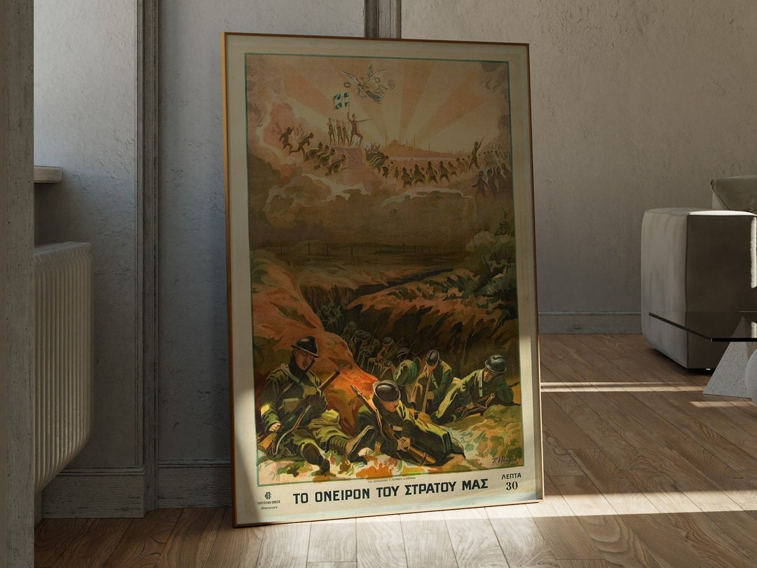 Propaganda Poster From the Greco-turkish War Greek Poster Propaganda ...