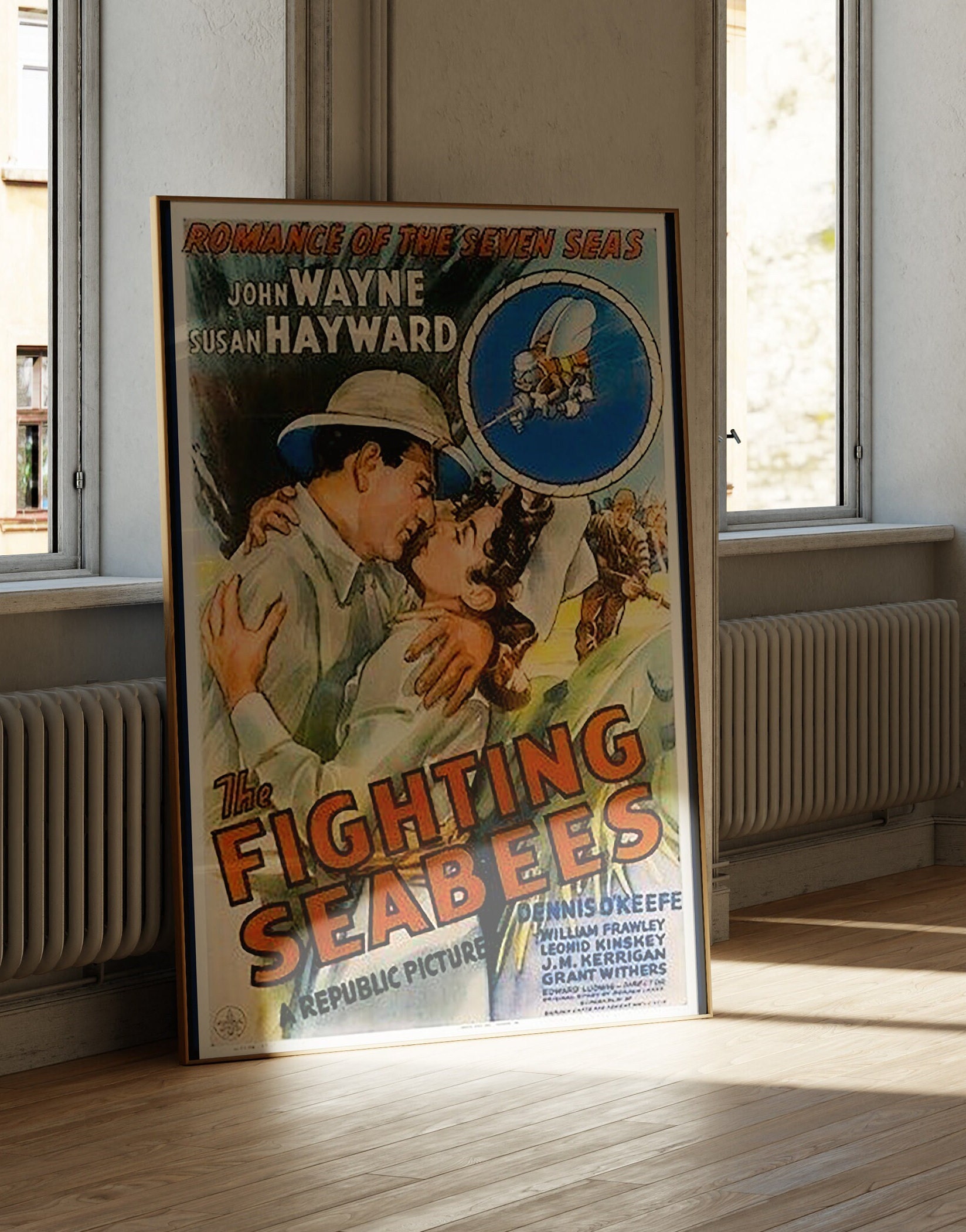 Seabees Poster Poster WW2 Poster the Fighting Seabees Movie Poster - Etsy