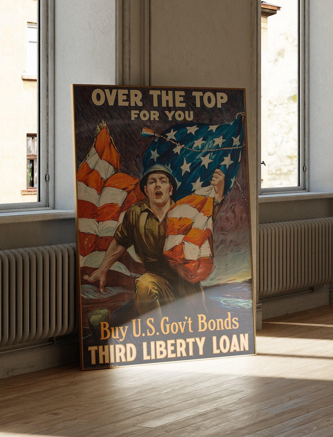 US War Poster Propaganda Poster WW2 Poster Over the Top for You War ...