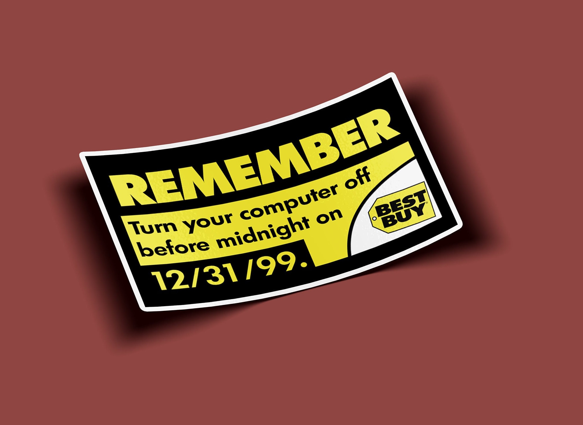 Best Buy Sticker Y2K Warning Sticker BOGO 2 for the - Etsy
